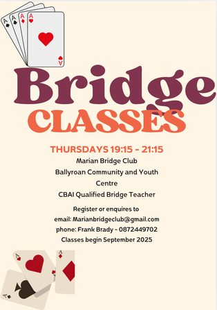 Marian Bridge Club, Ballyroan, Rathfarnham, Dublin 14